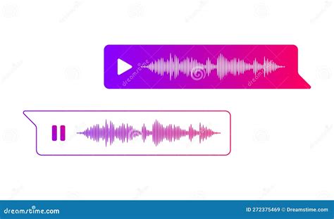 Voice Message Bubble Audio Chat UI UX Interface Vector Messenger Voice Record Voice Message
