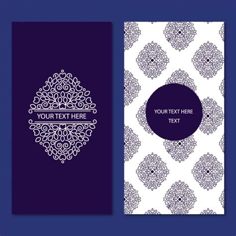 Kaart Template Design Gratis Vector