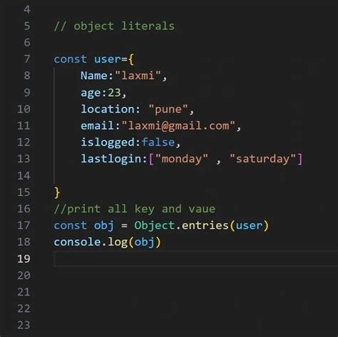 laxmi rathod on linkedin using object entries method access the keys