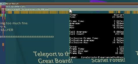 Random Lag Spikes From ExperienceChatMain CoreScript Engine Bugs Developer Forum Roblox