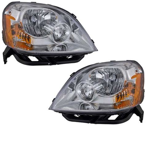 For 05 07 500 W O Signal Socket Headlight Headlamp Head Lamp W Bulb Set Pair