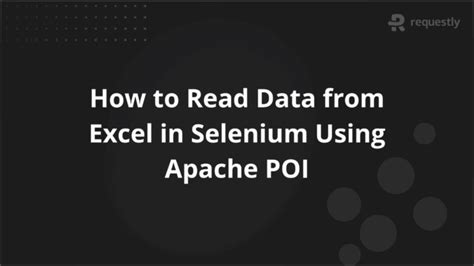 How To Read Data From Excel In Selenium Using Apache Poi