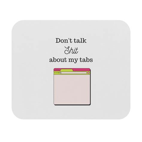 Internet Tabs Funny Computer Science Pun Mouse Pad Funny Programmer Coding Office Desk Mat