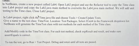 Solved In NetBeans Create A New Project Called Lab4 Open Chegg