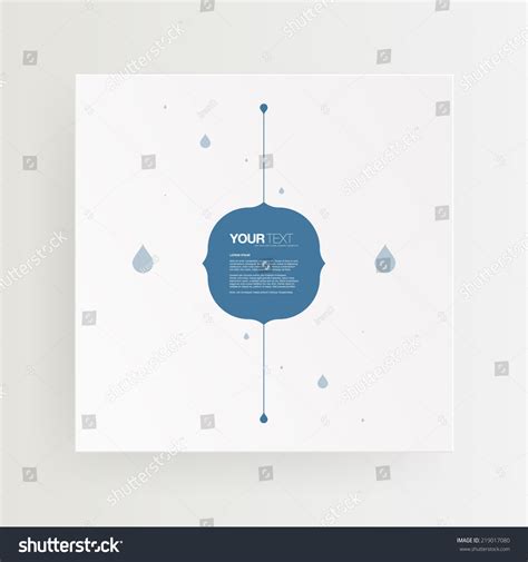 Abstract Minimal Text Box Design Blue Stock Vector Royalty Free 219017080 Shutterstock