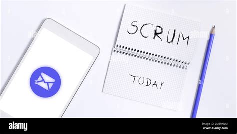 Conceptual Caption Scrum Business Showcase Handwriting As Distinct From Print Written