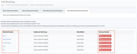 How To Setup Inbound And Outbound Call Blocking Packnet Knowledge Base