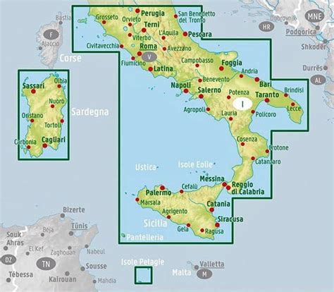 Southern Italy Road Map Fandb