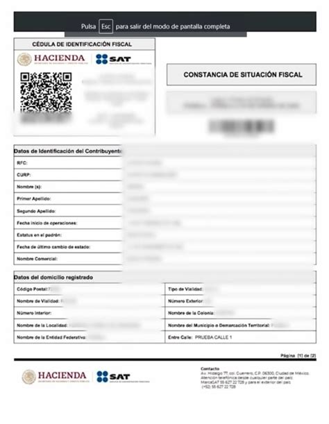 ¿qué Es La Constancia De Situación Fiscal Del Sat Y Cómo Obtenerla