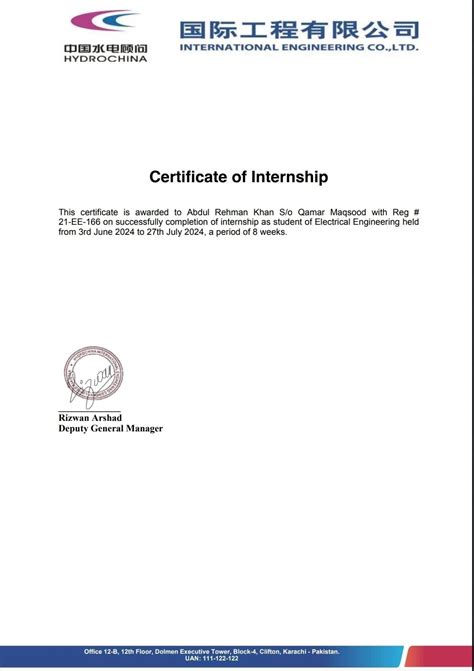 Abdul Rehman Khan On Linkedin Internship Engineering Professionaldevelopment Thankful