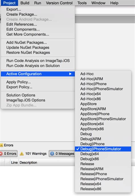 Project Not Built In Active Configuration Xamarin Xamarin Form Stack Overflow