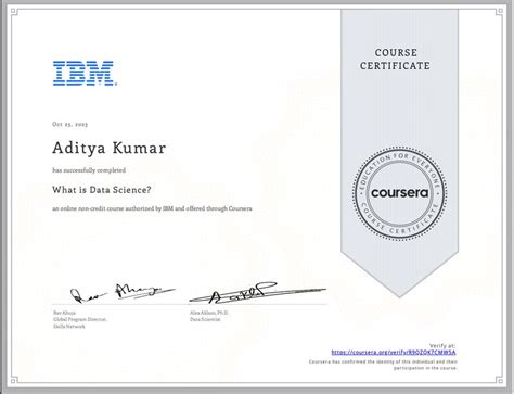 Aditya Kumar On Linkedin Im Happy To Share That Ive Obtained A New Certification What Is Data