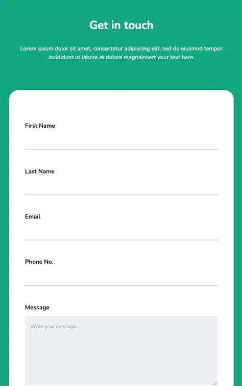 Top 11 Contact Us Page Designs For Websites Html Css And Javascript