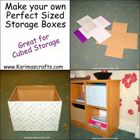 Karima S Crafts DIY Cardboard Storage Box Tutorial