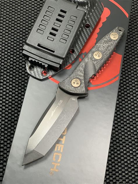 Microtech Socom Alpha Mini T E Signature Series Carbon Fiber And Black Dlc Australian Knife Sales