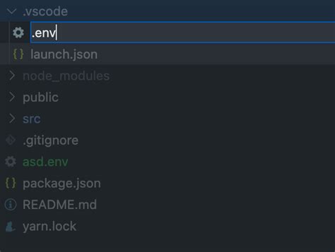 Creating Hidden File Inside Vscode Does Not Create The File In Project