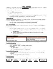 Understanding Audit Sampling Techniques And Risks Explained Course Hero