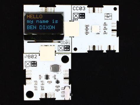 Oled Name Tag Using Xinabox And Arduino 7 Steps Instructables