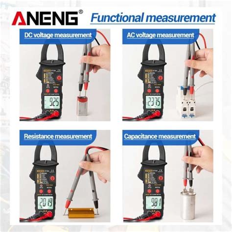 Promo Aneng St184 Digital Clamp Multimeter Tang Ampere With Temperature