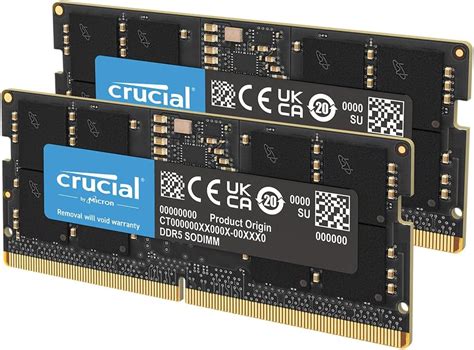 Crucial Ddr5 5600 Mhz Ecc Sodimm Laptop Memory Module 32gb2x16 Gb