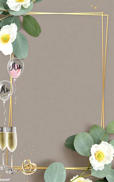 Пригласительные на свадьбу электронные Paper Floral Wedding Invitations