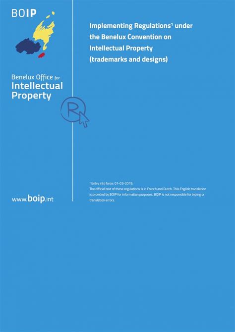 Pdf Implementing Regulations Under The Benelux Convention On Implementing Regulations