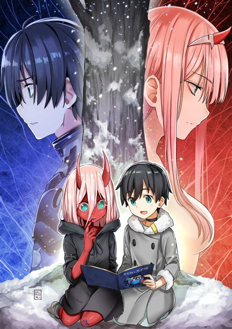 Zero Two Hiro Darling In The Franxx Anime Films Anime Characters Cute Anime Character