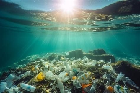 Premium Photo Garbage In The Ocean Sea
