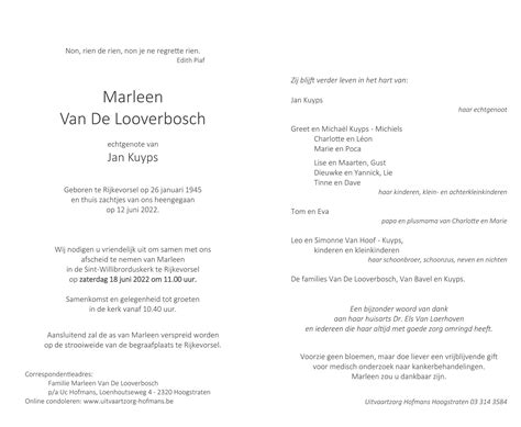 Marleen Van De Looverbosch 12062022 In Gedachten