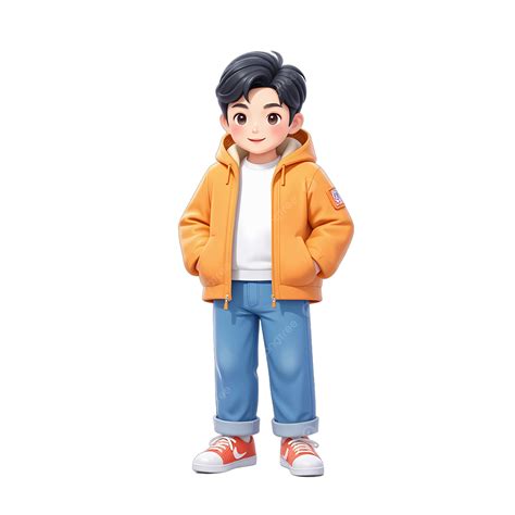 صورة كرتون فتى لطيف لطيف ولد كارتون Png وملف Psd للتحميل مجانا