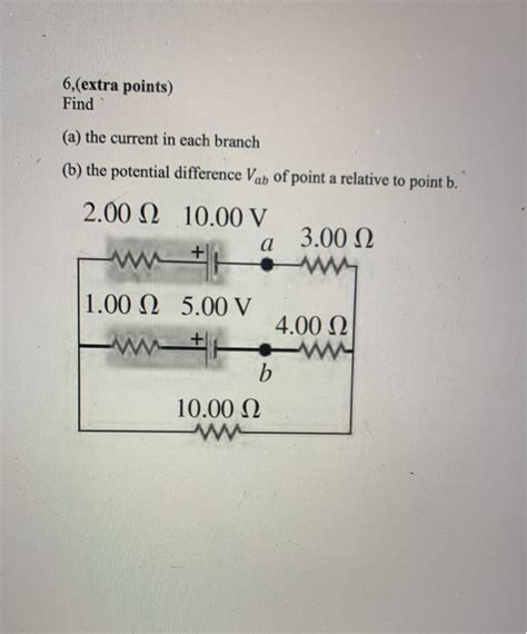 Solved Extra Points Find A The Current In Each Branch Chegg Com