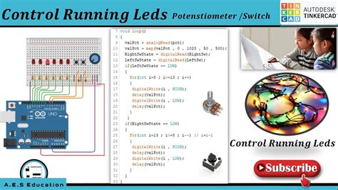 اردوينو للمبتدئين مختبر اون لاين Tinkercad Tutorial 6 Arduino