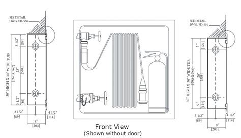 Detail Of Fire Hose Cabinet Fhc Cad Files Dwg Files 42 Off