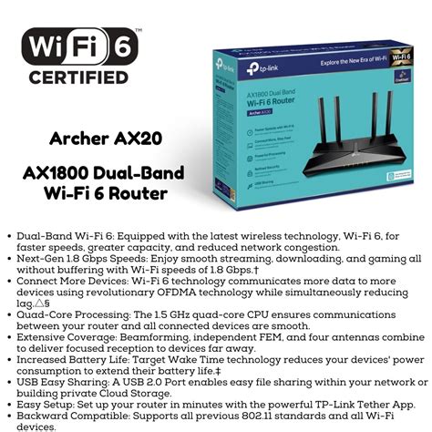 Tp Link Wireless Ax Dual Band Router Ax Series Ssuperdeal