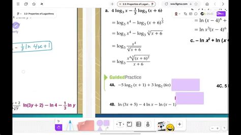 Pre Calculus 33 Properties Of Logarithmic Youtube