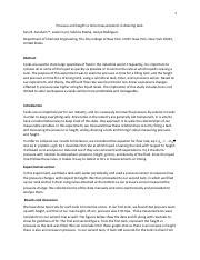 Tank Lab Report Finalized Pdf Pressure And Height Vs Time Measurements In Draining Tank