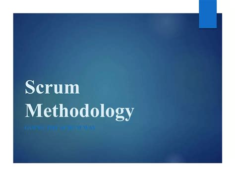 Scrum Methodology Ppt Scrum Methodology Ppt