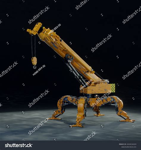 Crane Robot Can Be Controlled Remotely3d Stock Illustration 2224116103 Shutterstock