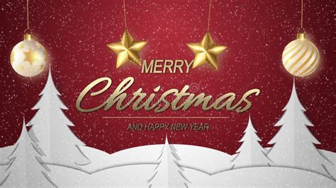 Merry Christmas And Happy New Year Animation Stock Footage Video Of