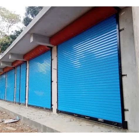 Manual Rolling Shutter Color Blue Paint Coated At Best Price In Bhopal New Akash Steel