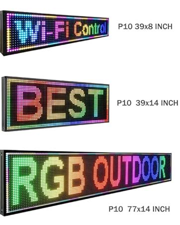 Amazon Com P Outdoor Full Color Programmable Double Sides LED Signs X With WIFI