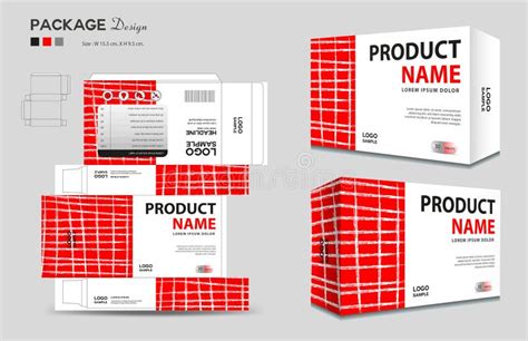 Cosmetic Box Design Medical Package Design Template Supplements Box Packaging Design Label
