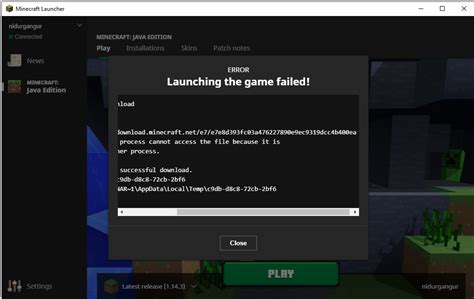 Launching The Game Failed Java Edition Support Support Minecraft Forum Minecraft Forum