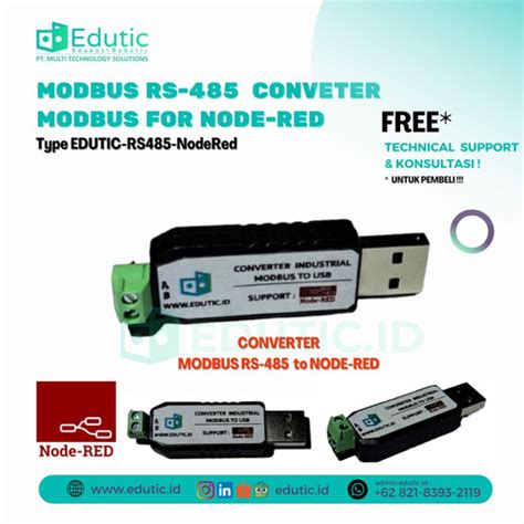Jual Converter Usb Modbus Rtu Rs 485 For Node Red Iot Kab Sukoharjo Eduticidshop Tokopedia