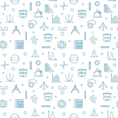 Premium Vector Science Technology Engineering Math Vector Seamless