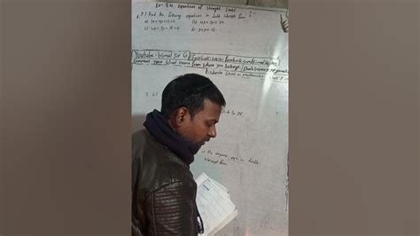 Opt Class 9 Ex 7 4 Q3 A To D Equations Of Straight Lines Vedanta Optional Mathematics Class