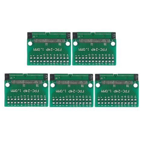 5pcs For Ffc For Fpc Connector Board 24 Pins Flat Flexible Cable Adapter Board
