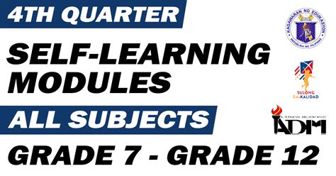 4th Quarter Self Learning Modules Slms Grades 7 12 Deped Click