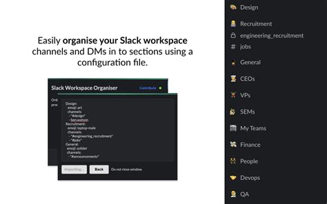github blwsh slack workspace organiser a chrome extension which allow you to organise your