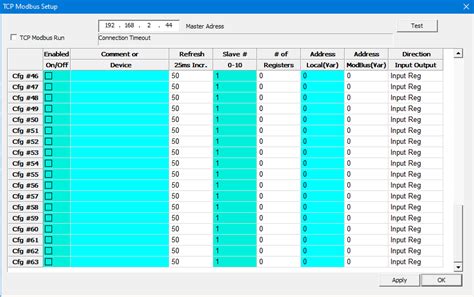 Modbus Mapping
